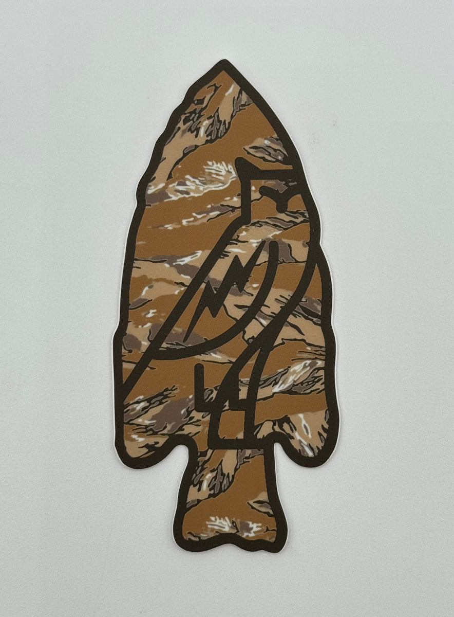 Desert Tiger Stripe Arrowhead Sticker – Ex Umbris Designs