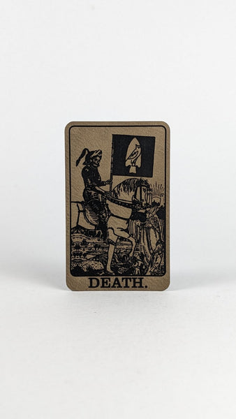 Leather Death Card Patch – Ex Umbris Designs