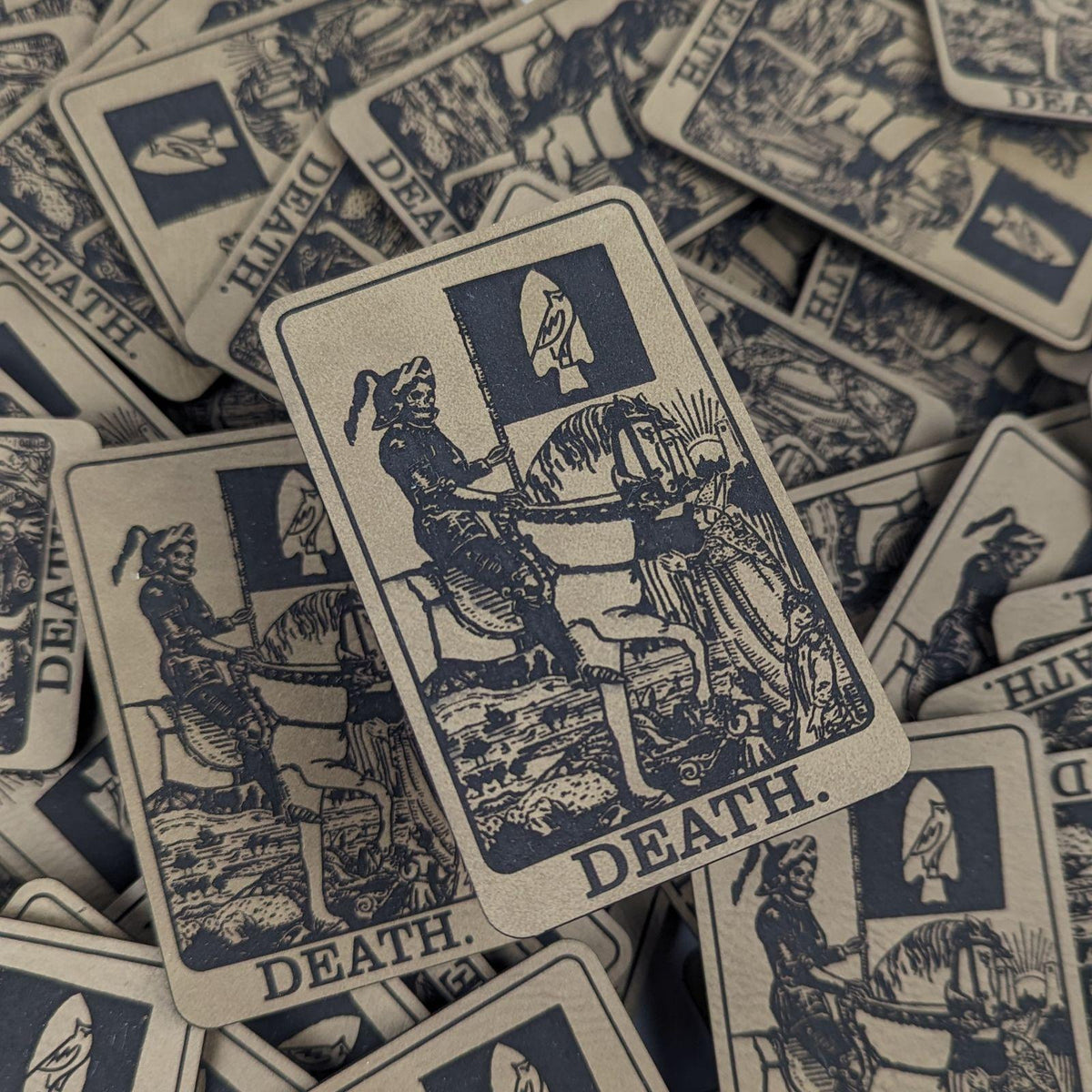 Leather Death Card Patch – Ex Umbris Designs