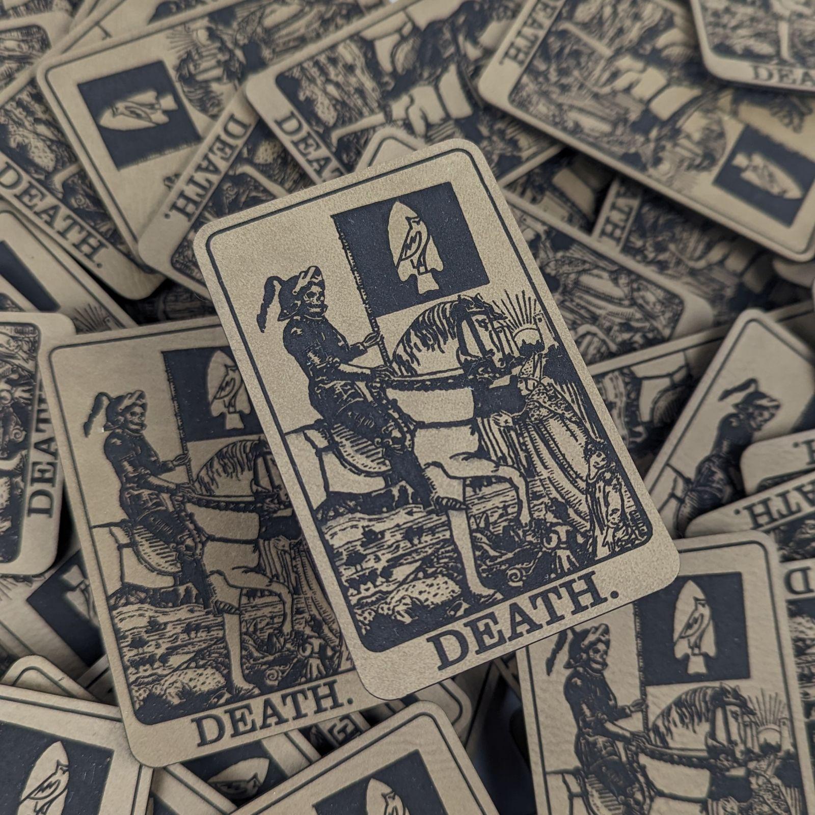 Leather Death Card Patch – Ex Umbris Designs