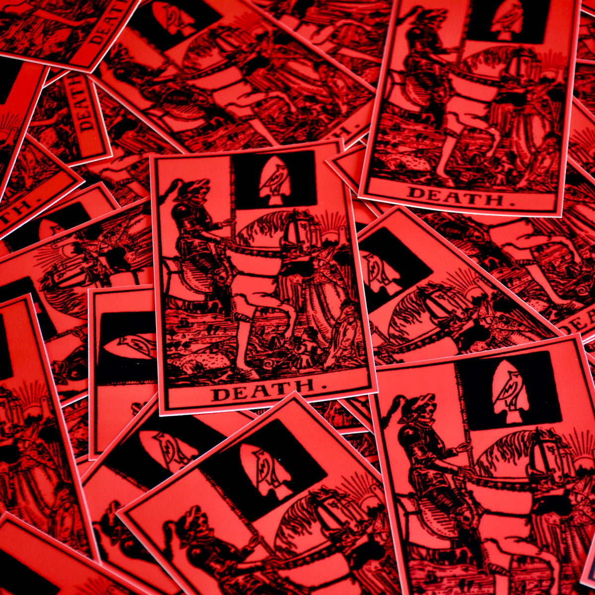 Death Card Sticker – Ex Umbris Designs